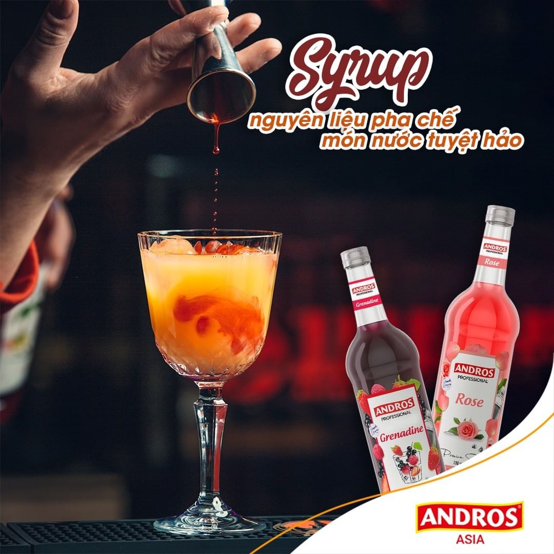 Syrup pha chế cao cấp Andros ưu đãi chỉ 59K tất cả các hương vị trong ...