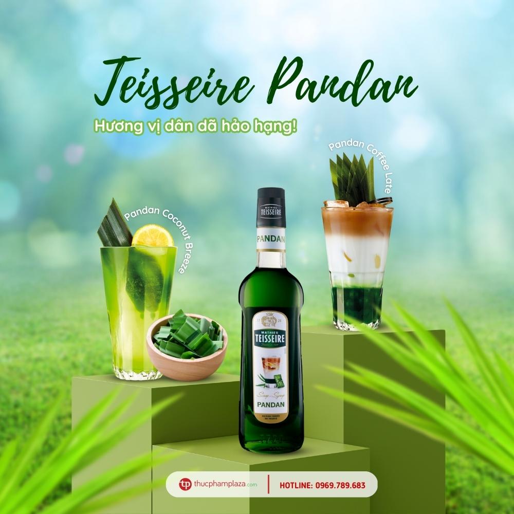 Syrup Teisseire Pandan - hương vị dân dã hảo hạng! - thucphamplaza.com