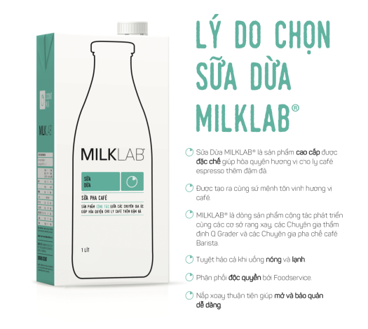 Sữa Dừa cao cấp Milklab - Hộp 1L - thucphamplaza.com