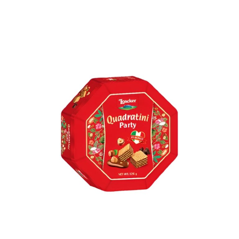 Bánh quy xốp Loacker Quadratini Party hộp 126g